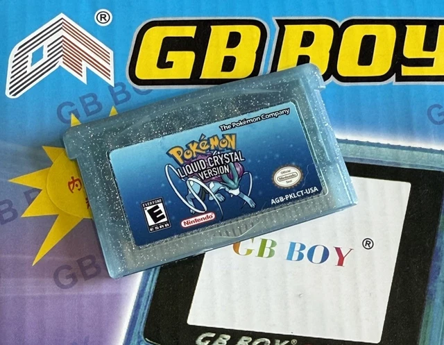 GB BOY ADVANCE Poké Game Liquid Crystal Gameboy Advance GBA Pokefan ...