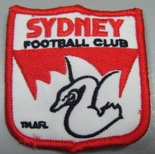 VINTAGE AUSTRALIAN CLOTH Patch - AFL Sydney Swans Football Club [B8 ...