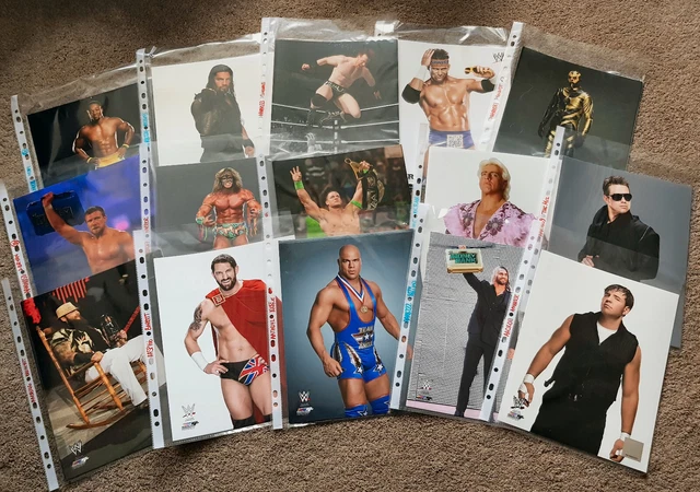 10 X RANDOM WWE Photofile Promo Photographs - wwe wwf 8x10 promotional ...