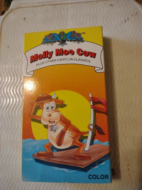 MOLLY MOO COW VHS tape used Classic Cartoons Robinson Crusoe CHICKEN £6 ...