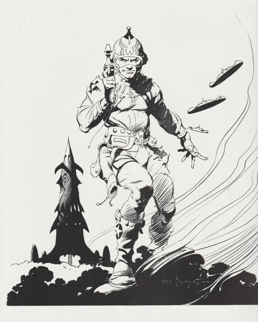 FRANK FRAZETTA VINTAGE 1970s Print ‘SUN GODDESS’ Fantasy Sci-Fi Picture ...