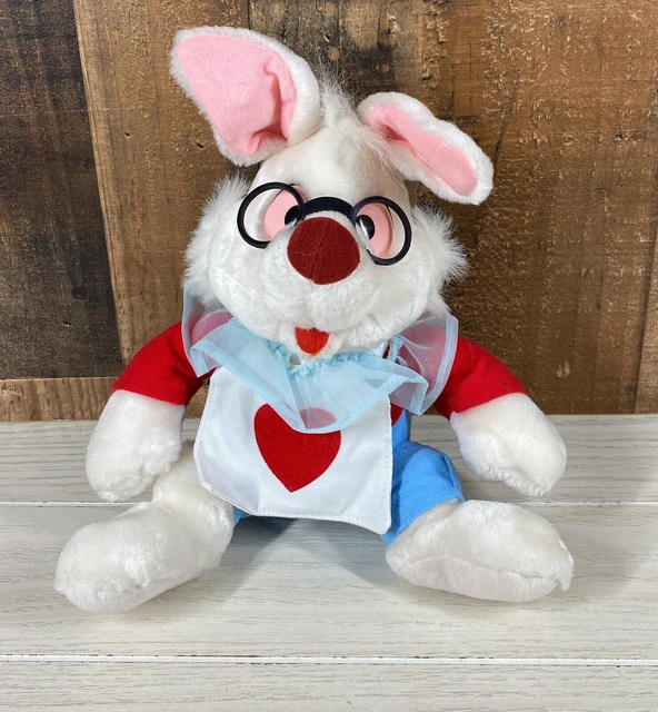 DISNEYLAND WALT DISNEY World Alice in Wonderland White Rabbit Plush 10 ...