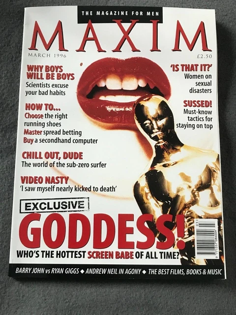 MAXIM MAGAZINE NO 11 March 1996 - Sophia Loren Uma Thurman Jamie Lee ...