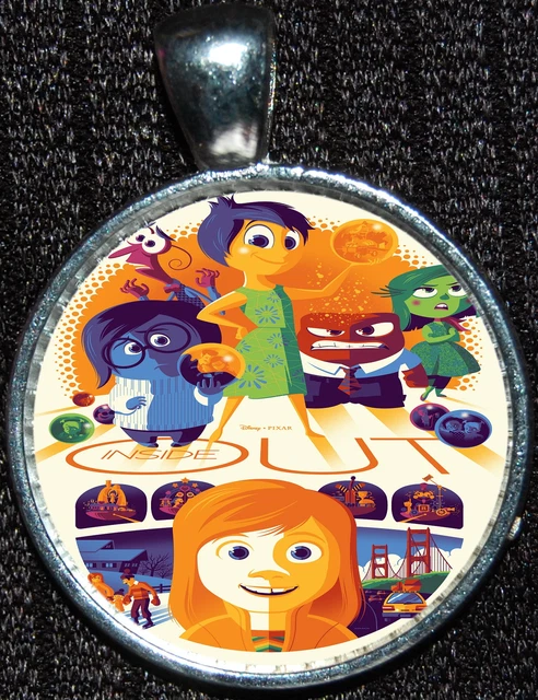 DISNEY PIXAR INSIDE Out Joy Sadness Anger Fear Disgust Riley Necklace ...