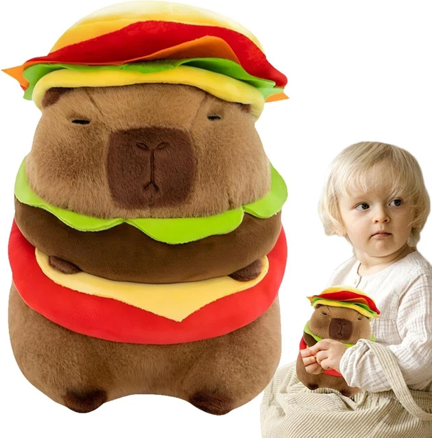 CAPYBARA BURGER STUFFED Animal | Stuffed Animals Pillow Super Soft Cute ...