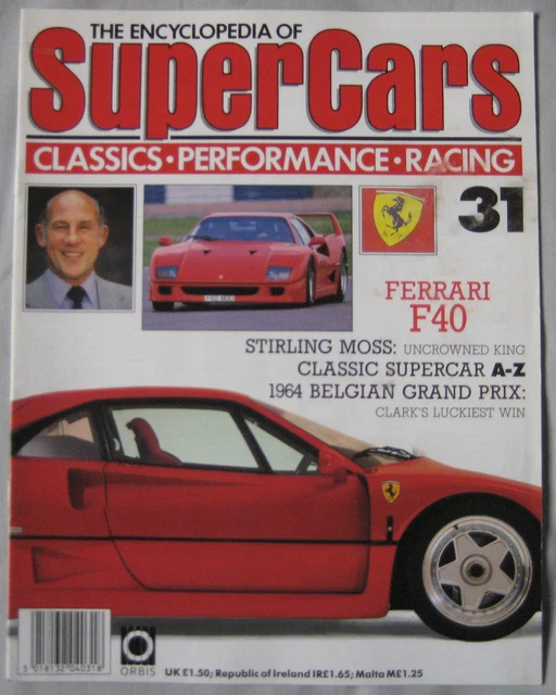 SUPERCARS MAGAZINE ISSUE 31 Featuring Ferrari F40 Cutaway drawing ...