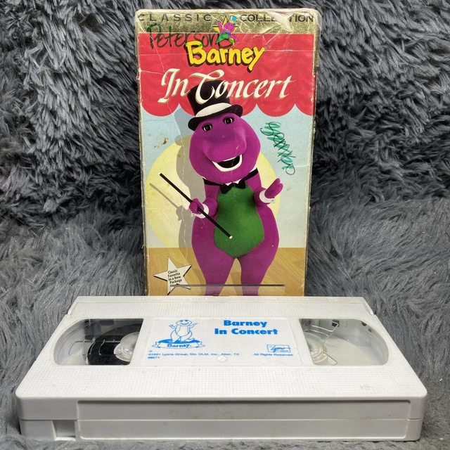 BARNEY & FRIENDS Barney In Concert VHS 1991 Video Tape Classic Sing ...