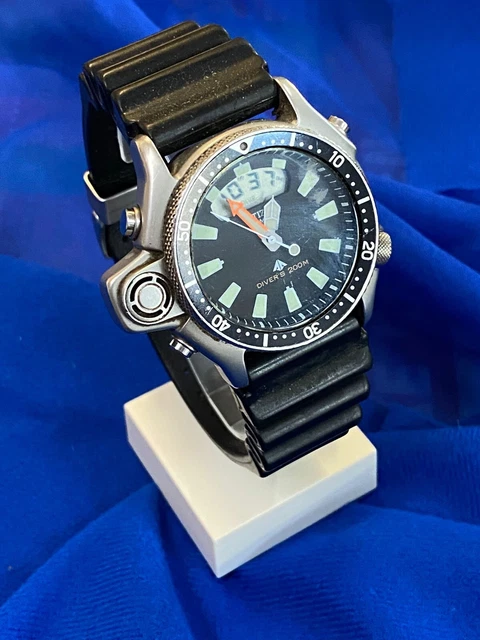 CITIZEN PROMASTER AQUALAND C520-S044898 Digital Analog Black Diver's ...