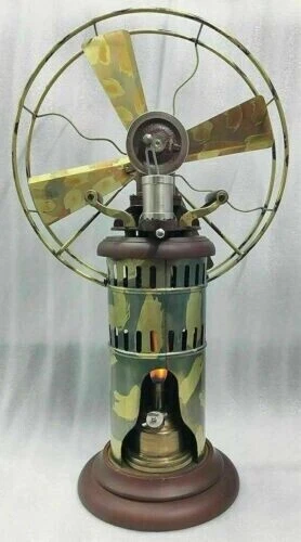 VINTAGE KEROSENE OIL Operated steam Engine Fan Working Collectables ...