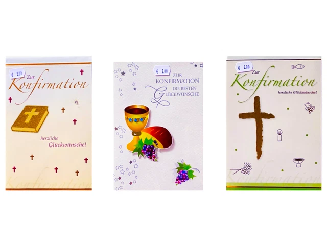 KONFIRMATION GLÜCKWUNSCHKARTE HEILIGE Konfirmation Jesus Grußkarte mit ...