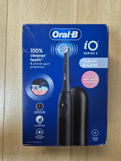 ORAL-B IO2 ELECTRIC Toothbrush Night Black | Smart Pressure Sensor ...