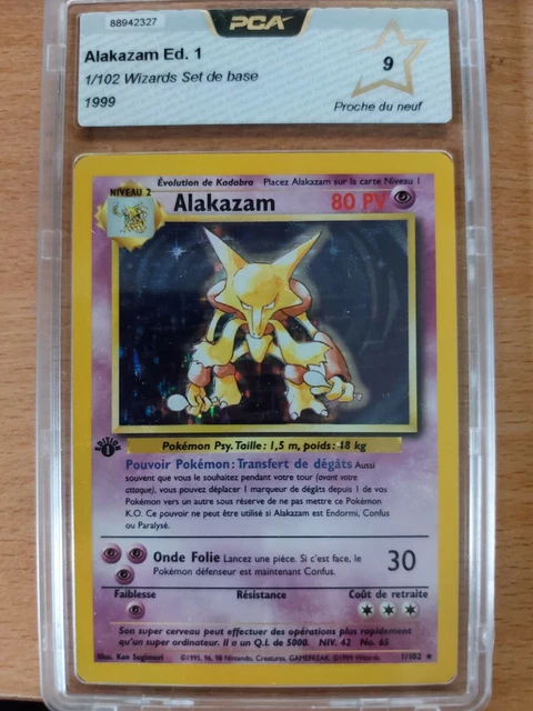CARTE POKEMON ALAKAZAM Set De Base 1ere Edition, Pca 9 EUR 550,00 ...