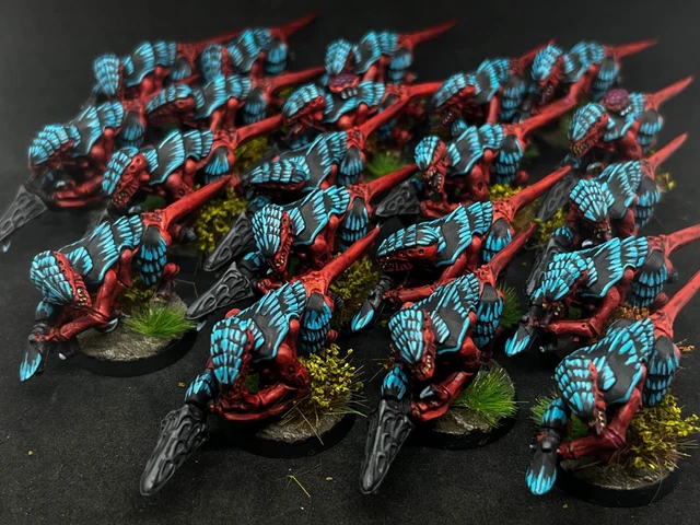 TYRANID TERMAGANTS (20). Warhammer 40k. Hive Fleet Behemoth. Painted ...