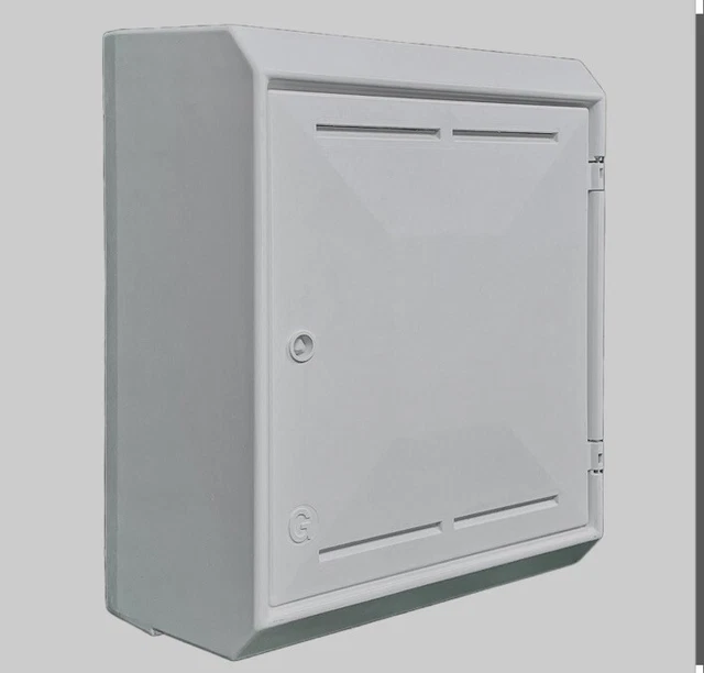 MK2 SURFACE MOUNTED Gas Meter Box - White (502mm x 408mm x 225mm ...