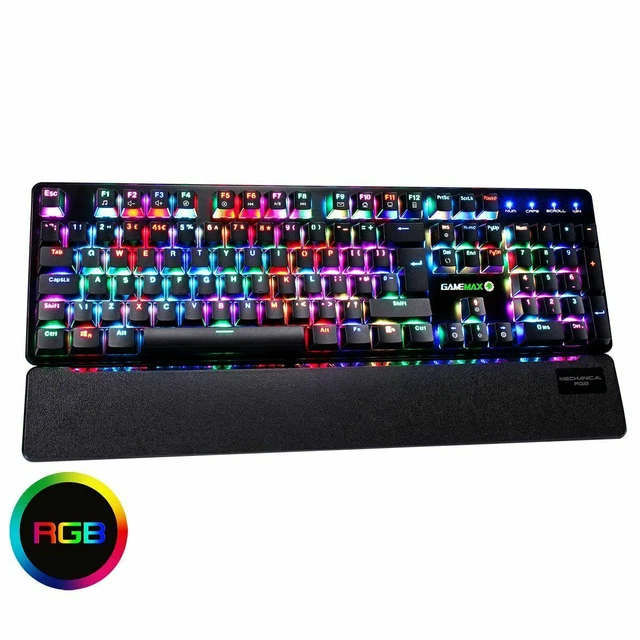 GAMEMAX STRIKE TACTILE Mechanical RGB Red Switch PC Gaming Keyboard ...