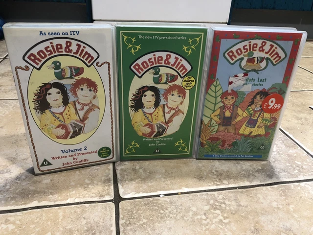 ROSIE & JIM VHS Bundle 1990’s Central John Cunliffe Set Of 3 Duck Gets ...