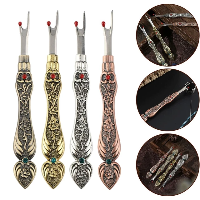 CRAFT THREAD CUTTER Seam Ripper Stainless Steel Thread Unpicker Vintage ...