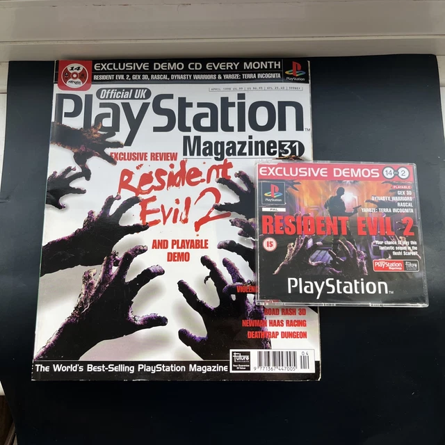 OFFICIAL UK PLAYSTATION Magazine Issue#31 1998 Resident Evil 2 ...