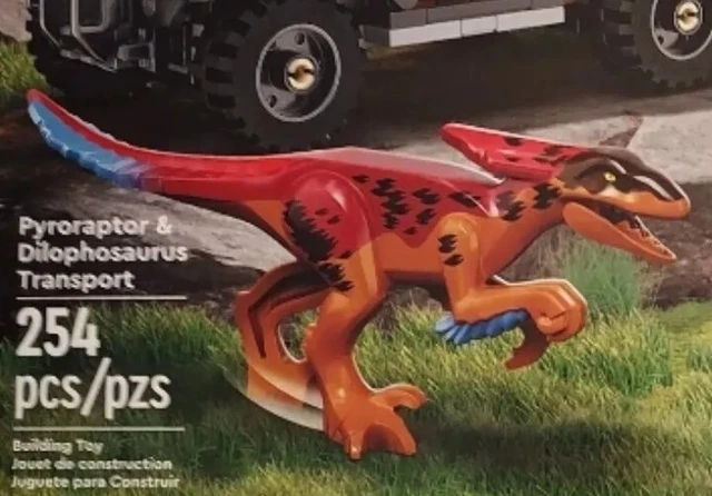 LEGO JURASSIC WORLD Pyroraptor Dinosaur Minifigure Only Brand New ...