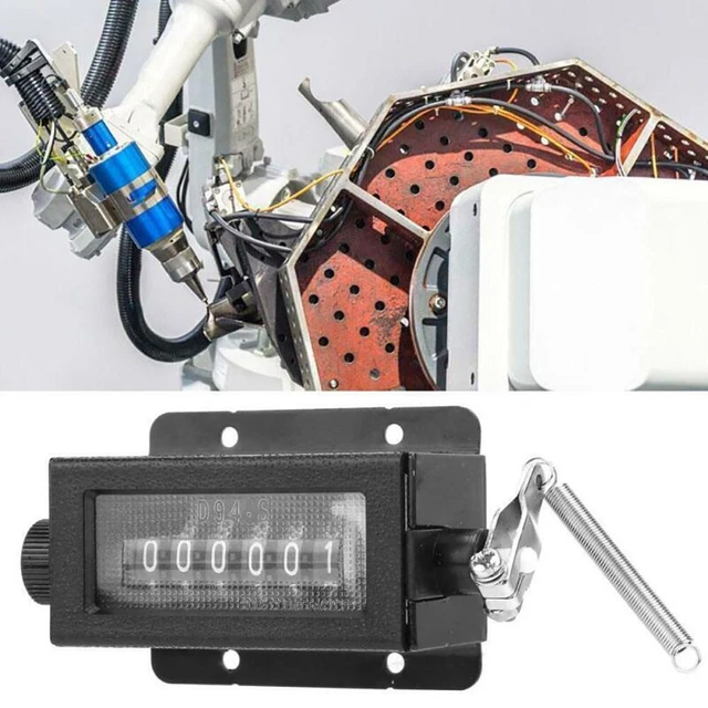 6-DIGIT MECHANICAL INDUSTRIAL Hole Counter Ball Counter Counter D94-S £ ...