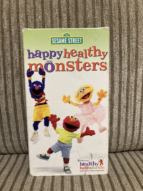 SESAME STREET - Happy Healthy Monsters VHS 2005 Healthy Habits For Life ...
