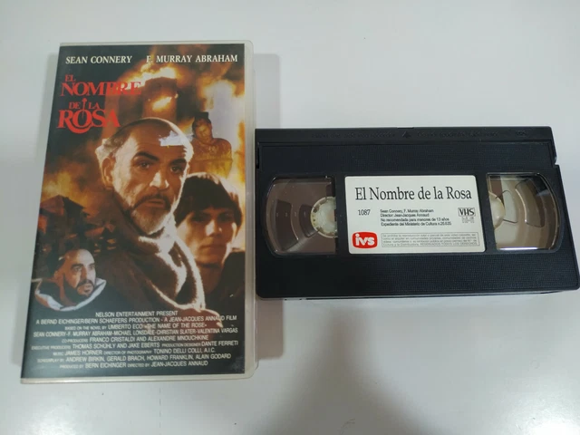 EL NOMBRE DE La Rosa Sean Connery VHS Cinta Tape Español - 3T EUR 25,95 ...