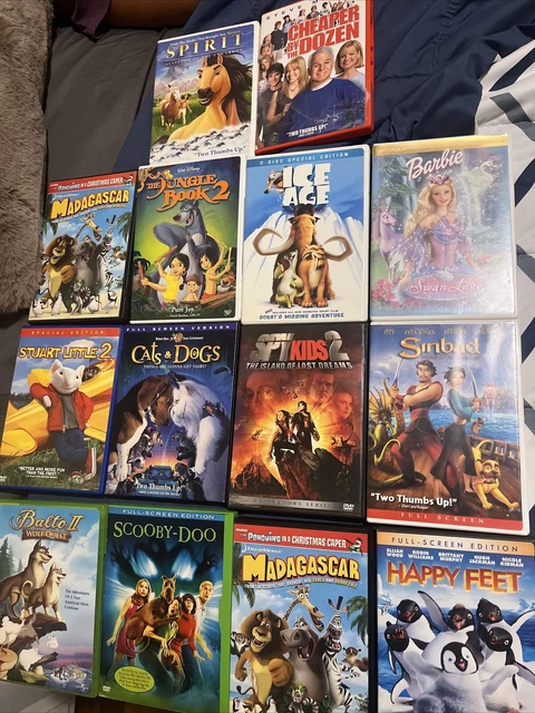 LOT OF 15 Kids And Family DVD’s Family Fun disney Dreamworks Warner ...