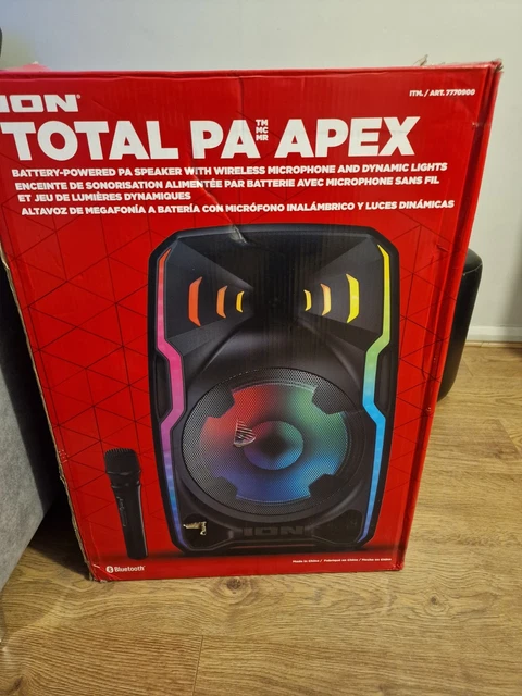 ION TOTAL PA Apex Speaker Battery Powered, Standard And Microphone ...
