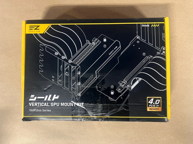 EZDIY-FAB VERTICAL GPU Mount with High-Speed PCIE 4.0 Riser Cable, ARGB ...