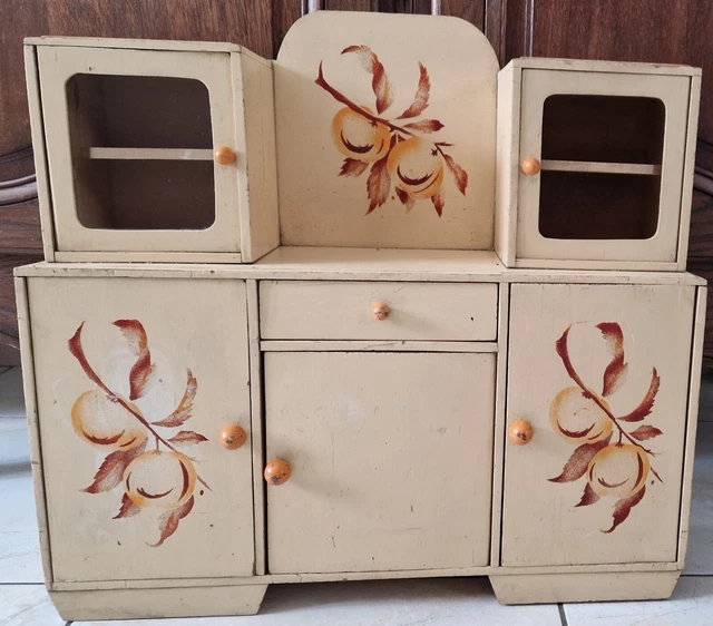 BUFFET VAISSELIER MOBILIER Vintage meuble maison de poupée jouet ancien EUR 50,00 - PicClick FR