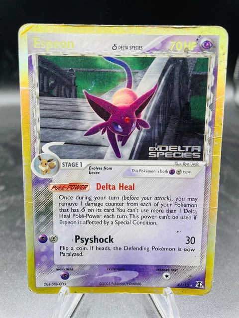 POKEMON ESPEON 4/113 EX espèce Delta estampillé holo inversé rare HP ...