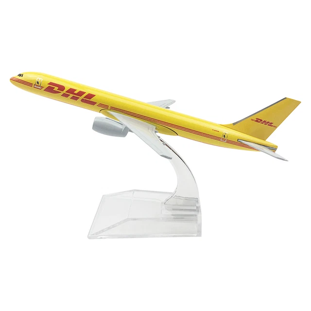 AIRPLANE MODEL DIECAST Plane 16cm DHL B757 1:400 Alloy Airplane Model ...