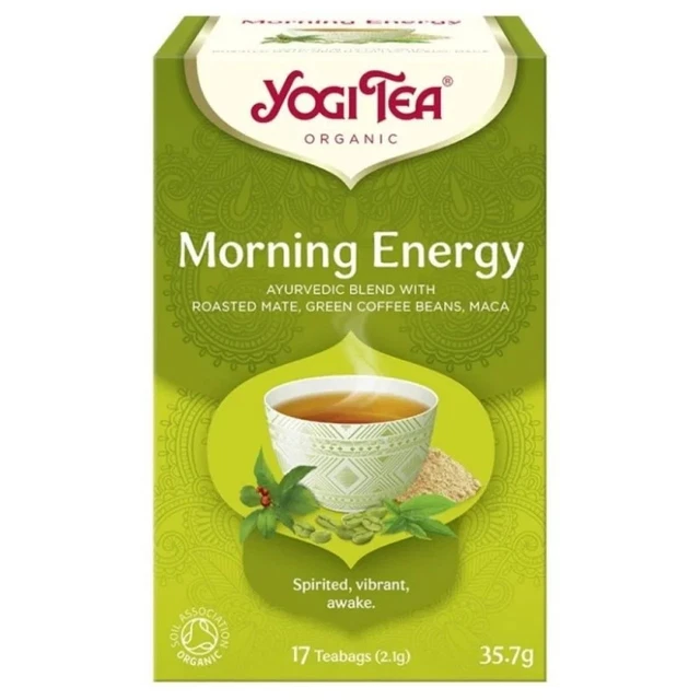YOGI TEA MORNING Energy Herbal and Spice Energy Tea, 17 sachets £5.79 ...