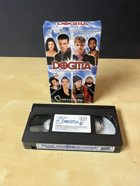 VINTAGE 2000 DOGMA VHS Blockbuster Video Rental Exclusive Kevin Smith ...