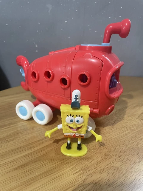 SPONGEBOB SQUAREPANTS BUS submarine boat figure Fisher Price Imaginext ...
