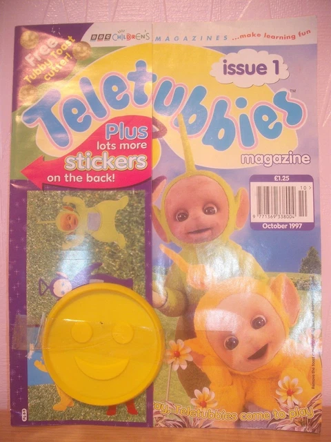 TELETUBBIES MAGAZINE ISSUE 1~October 1997~ Free Teletubby Toast Cutter ...