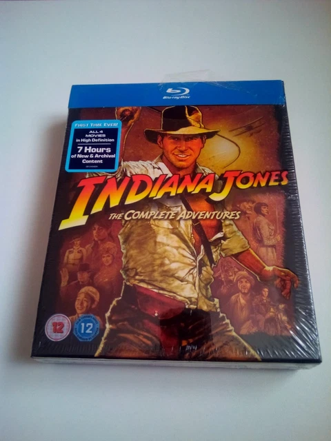 INDIANA JONES THE Complete Adventures Blu Ray Box Set 1 - 4 £8.64 ...