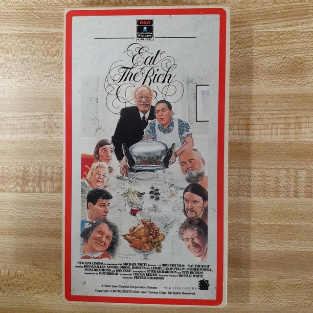 EAT THE RICH 1987 VHS Cult Classic Lemmy KILMISTER Peter Richardson VTG ...