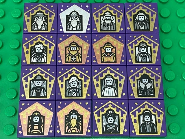 LEGO HARRY POTTER Chocolate Frog Tiles Cards full set of 16 plus ...