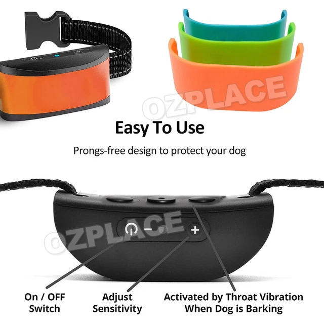 ANTI BARK AUTO Dog Training Collar Sound Stop Barking Non-Shock ...