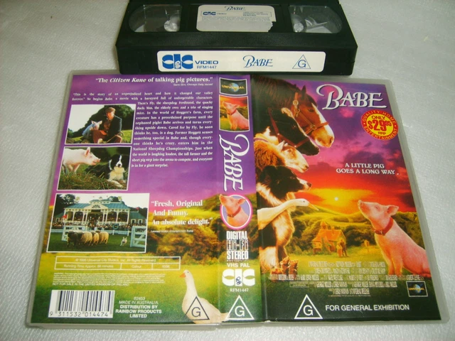 BABE - 1995 Universal Studios VHS Issue - Super Classic Family Drama Comedy! S1 $7.05 - PicClick AU