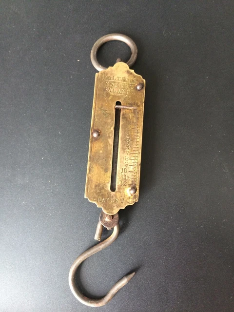 BALANCE ANCIENNE PESON à ressort 12 kg SALTER'S POCKET BALANCE EUR 20 ...