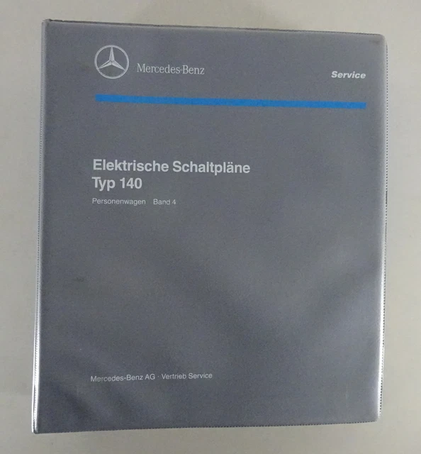 ELECTRIC SCHEMATICS MERCEDES-BENZ S-CLASS W140 Brake, Pneumatic, etc ...