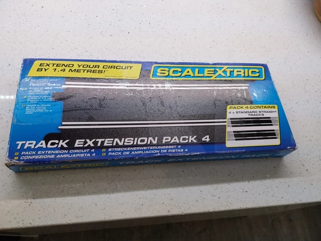 SCALEXTRIC TRACK EXTENSION Pack C8526 1:32 Scale, 4 Standard Straights ...