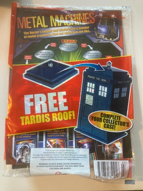 DOCTOR WHO BATTLES In Time Magazine Issue #3 with cards & Tardis part ...