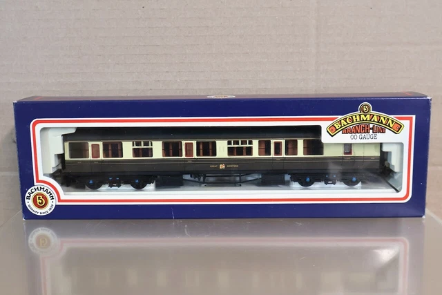 BACHMANN 34-075 GW GWR Chocolat Crème Collett 60' 3rd Classe Frein ...