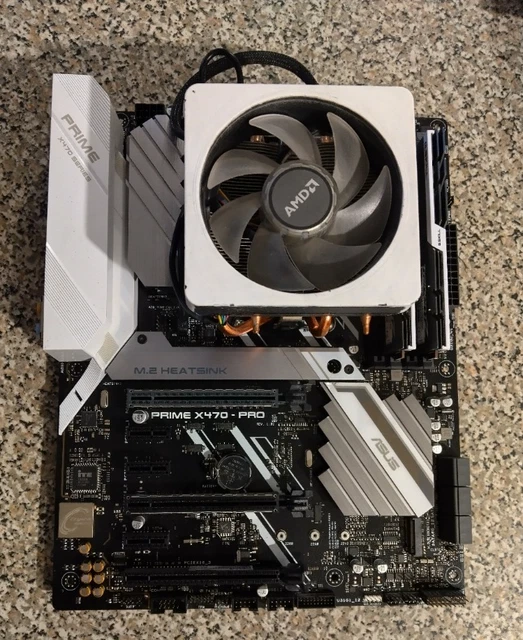RYZEN 7 CPU 7200 Asus prime X470-pro Motherboard G.skill 16gb ram prizm ...