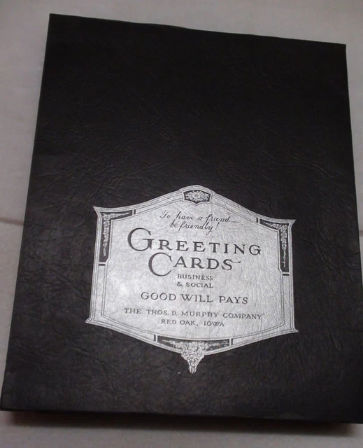 VINTAGE CHRISTMAS CARDS Thos. D. Murphy Co. 1944 Salesman Samples ...