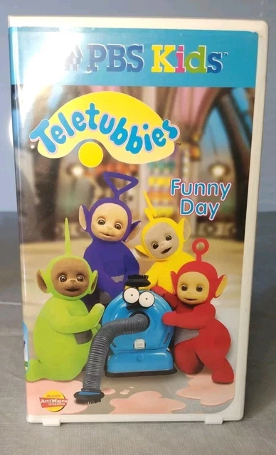 TELETUBBIES FUNNY DAY VHS Video Tape Vol 5 PBS Kids VTG Hard Clamshell ...