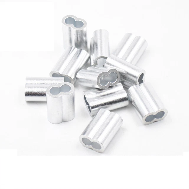 CABLE ALUMINUM CRIMPING Loop Sleeve Wire Ferrules Crimp Rope Stopper M1 ...